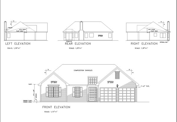 Country House Plan with 3 Bedrooms and 2.5 Baths - Plan 6272