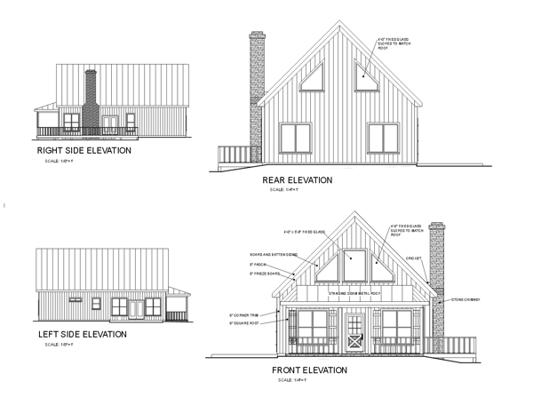 Cottage House Plan with 2 Bedrooms and 1.5 Baths - Plan 6289