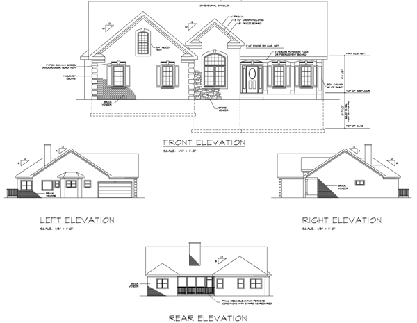 Country House Plan with 3 Bedrooms and 2.5 Baths - Plan 6241