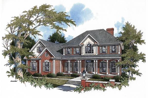 Country House Plan with 4 Bedrooms and 3.5 Baths - Plan 6316