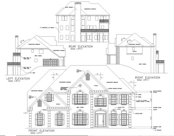 Country House Plan with 4 Bedrooms and 4.5 Baths - Plan 6321