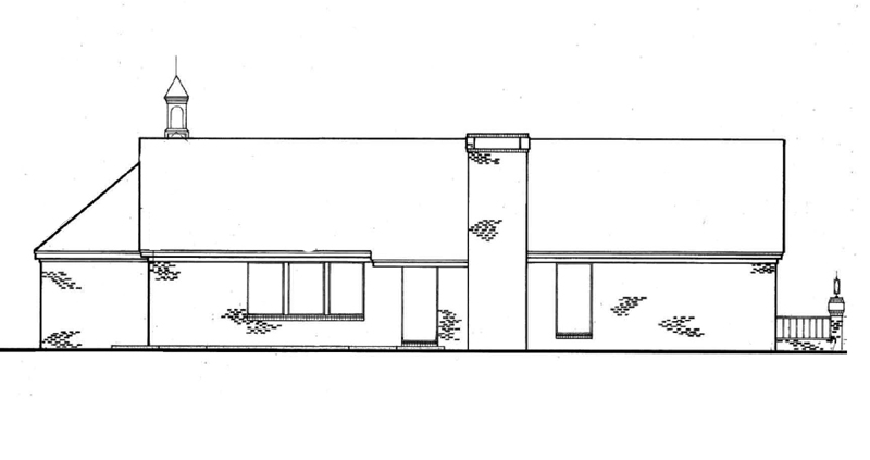 Colonial House Plan with 3 Bedrooms and 2.5 Baths - Plan 3116
