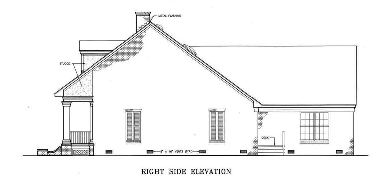 Cape Cod House Plan with 3 Bedrooms and 2.5 Baths - Plan 3580