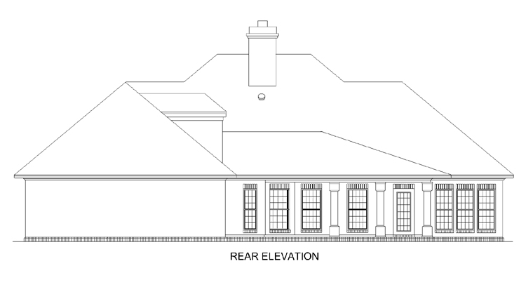 Southern House Plan with 3 Bedrooms and 2.5 Baths - Plan 3594