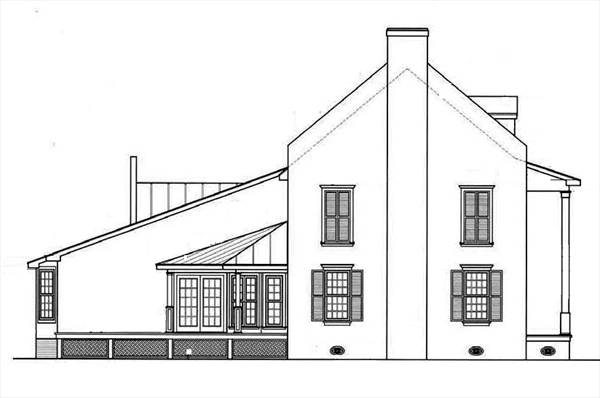 Colonial House Plan with 4 Bedrooms and 3.5 Baths - Plan 4486