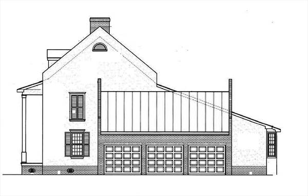 Colonial House Plan with 4 Bedrooms and 3.5 Baths - Plan 4486