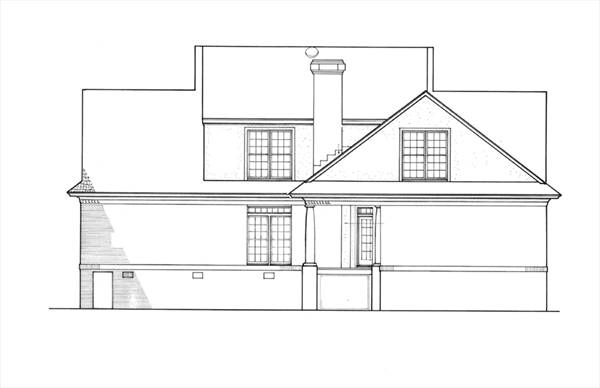 Cape Cod House Plan with 3 Bedrooms and 3.5 Baths - Plan 4492