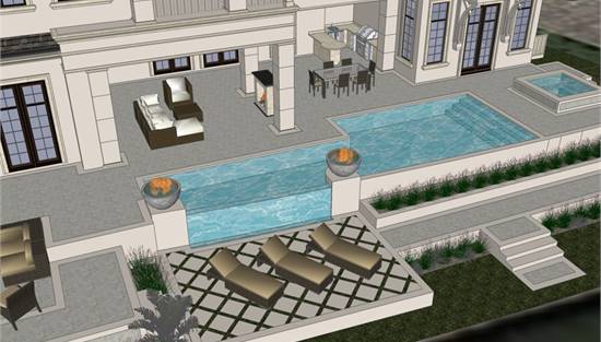 Mediterranean One Story House Plans Pool Serrano House Plan | One