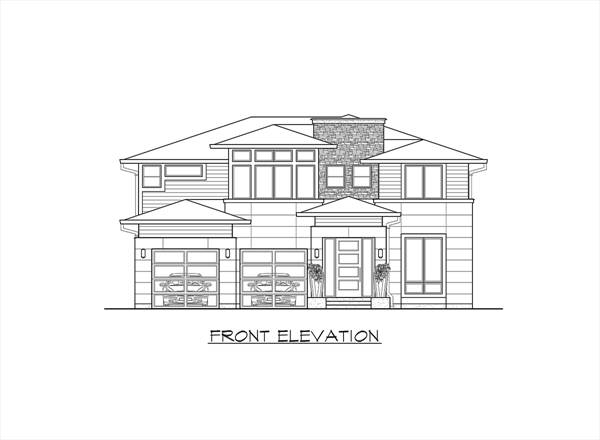 modern two-story house plan - Plan 5538