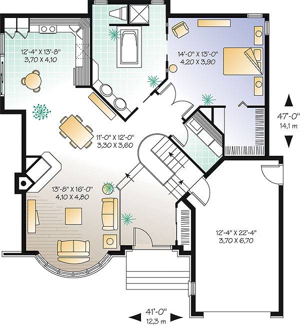 One-story home design with options - Plan 1124