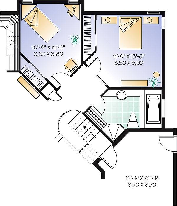 One-story home design with options - Plan 1124