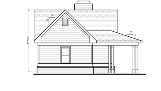House Front View Drawing