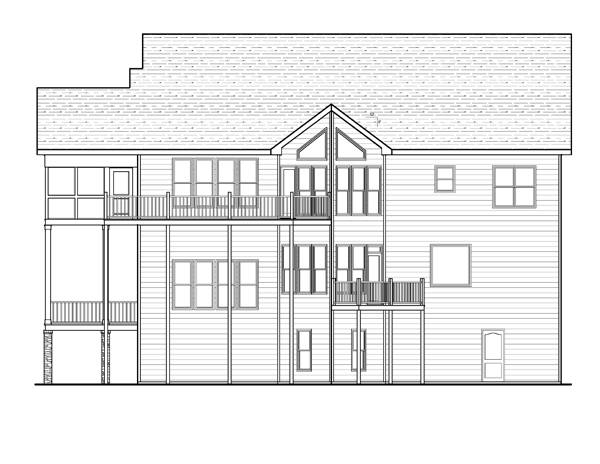 Inverted house design clings to scenic slope - Plan 8671