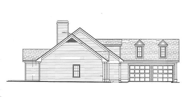 Cape Cod House Plan with 3 Bedrooms and 2.5 Baths - Plan 5853