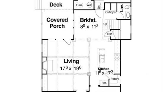 Nostalgic two-story home design - Plan 6268