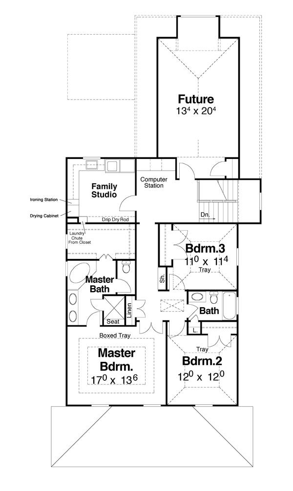 Nostalgic two-story home design - Plan 6268
