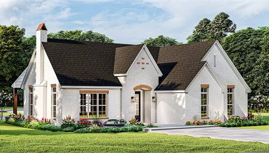 One Story Country Style Homes