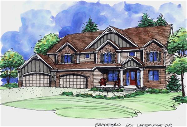 Cottage House Plan with 4 Bedrooms and 3.5 Baths - Plan 1894