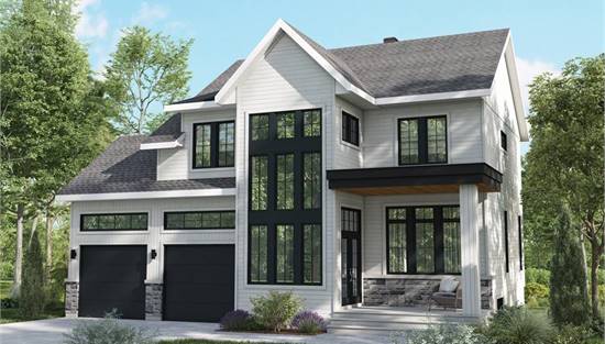 Home Plans Two Story Window