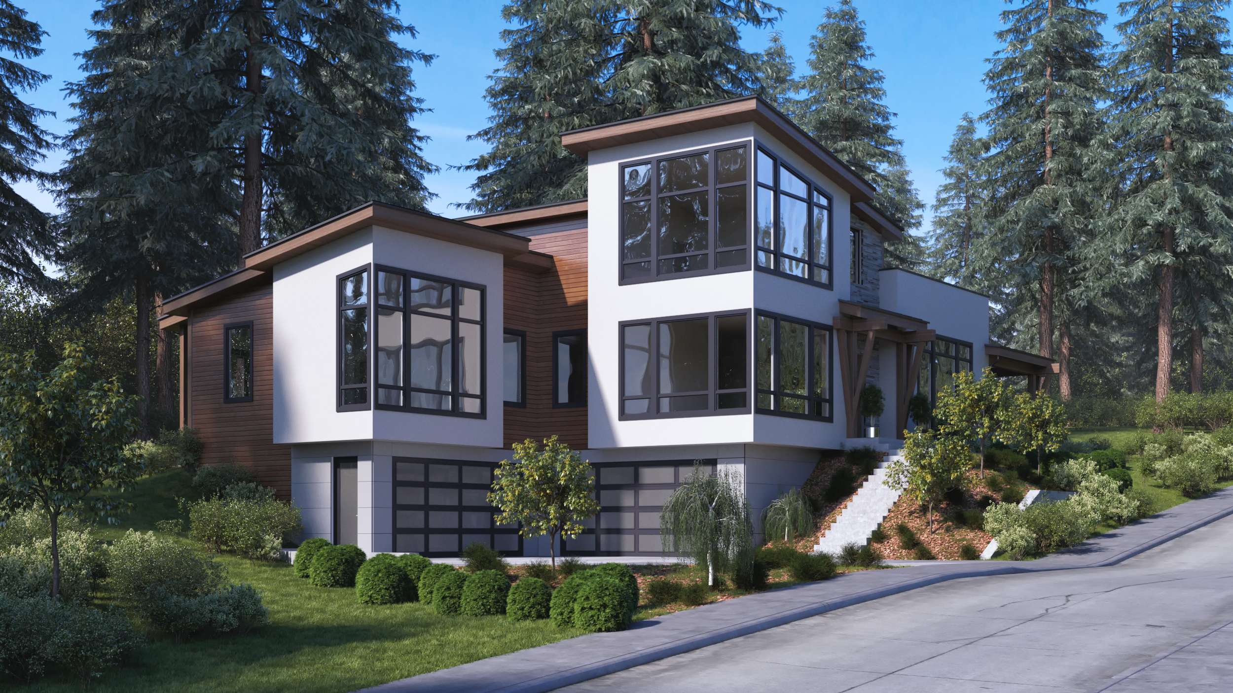 Open Floor Plan Modern Style House Plan 4252 - Plan 4252