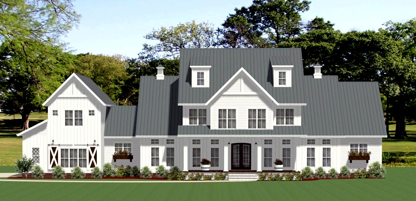 Luxury Farm Country House Style House Plan 8722 - Plan 8722